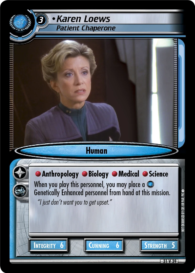 Karen Loews - Patient Chaperone (BoT) | CardGuide Wiki | Fandom
