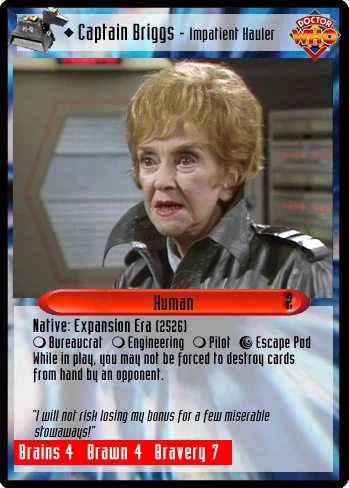 Captain Briggs - Impatient Hauler (BS) | CardGuide Wiki | Fandom