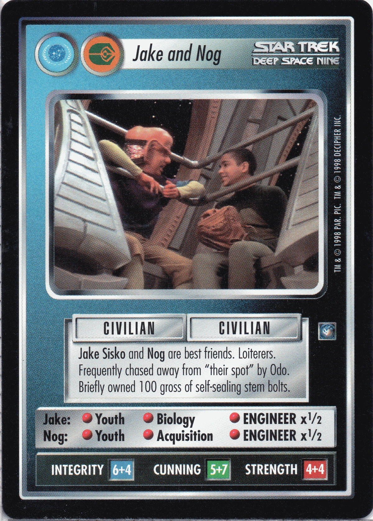 Jake and Nog (DS9) | CardGuide Wiki | Fandom