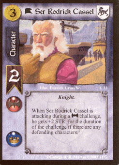Ser Rodrick Cassel (WE) | CardGuide Wiki | Fandom