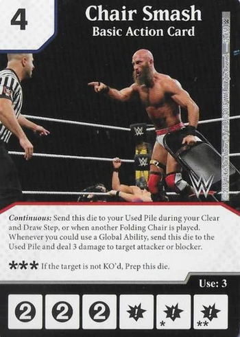 Chair Smash - Basic Action Card (WCB) | CardGuide Wiki | Fandom