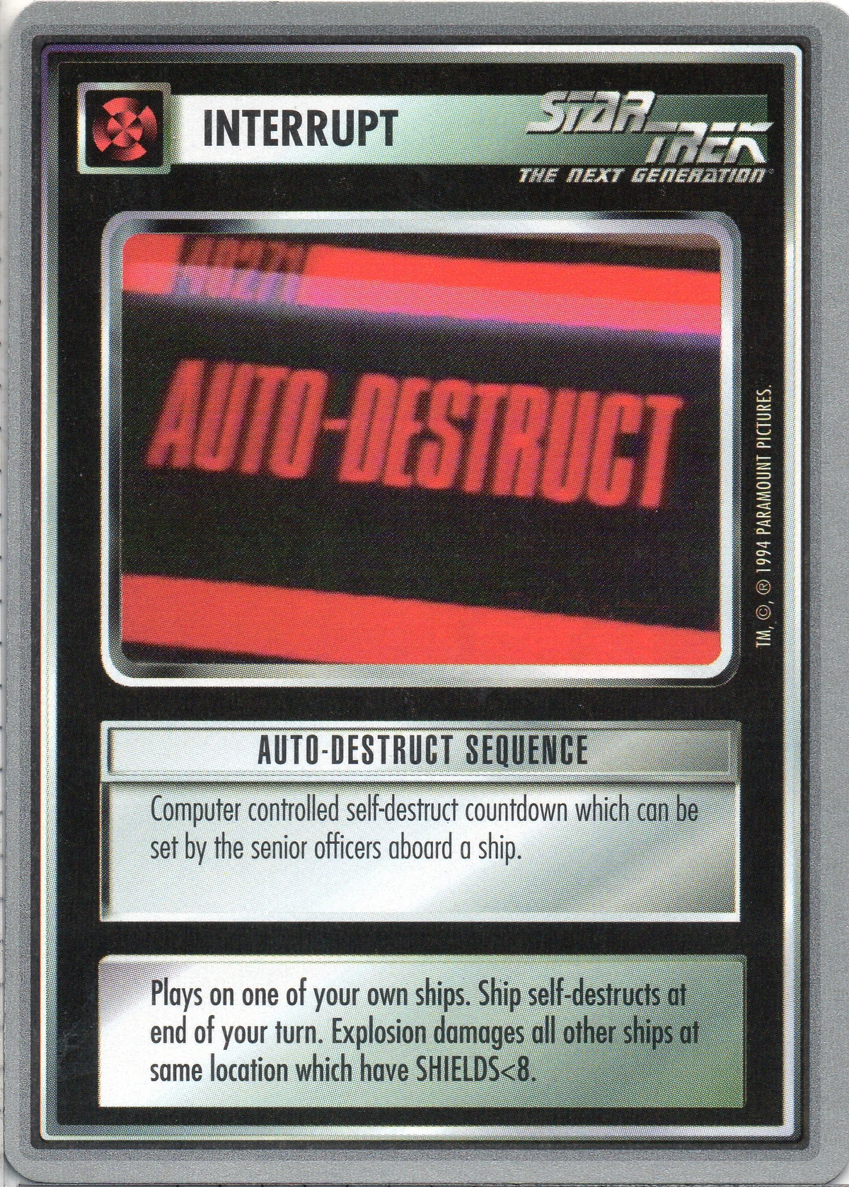 Auto-Destruct Sequence (CT) | CardGuide Wiki | Fandom