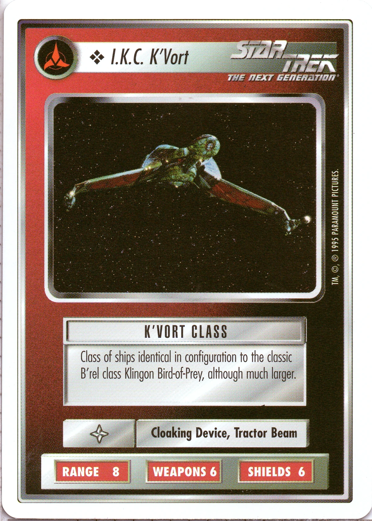 I.K.C. K'Vort (PU95) | CardGuide Wiki | Fandom