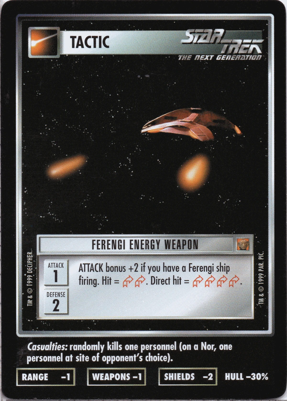 Ferengi Energy Weapon (RoA) | CardGuide Wiki | Fandom