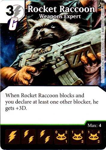 Rocket Raccoon - Weapons Expert (AOU) | CardGuide Wiki | Fandom