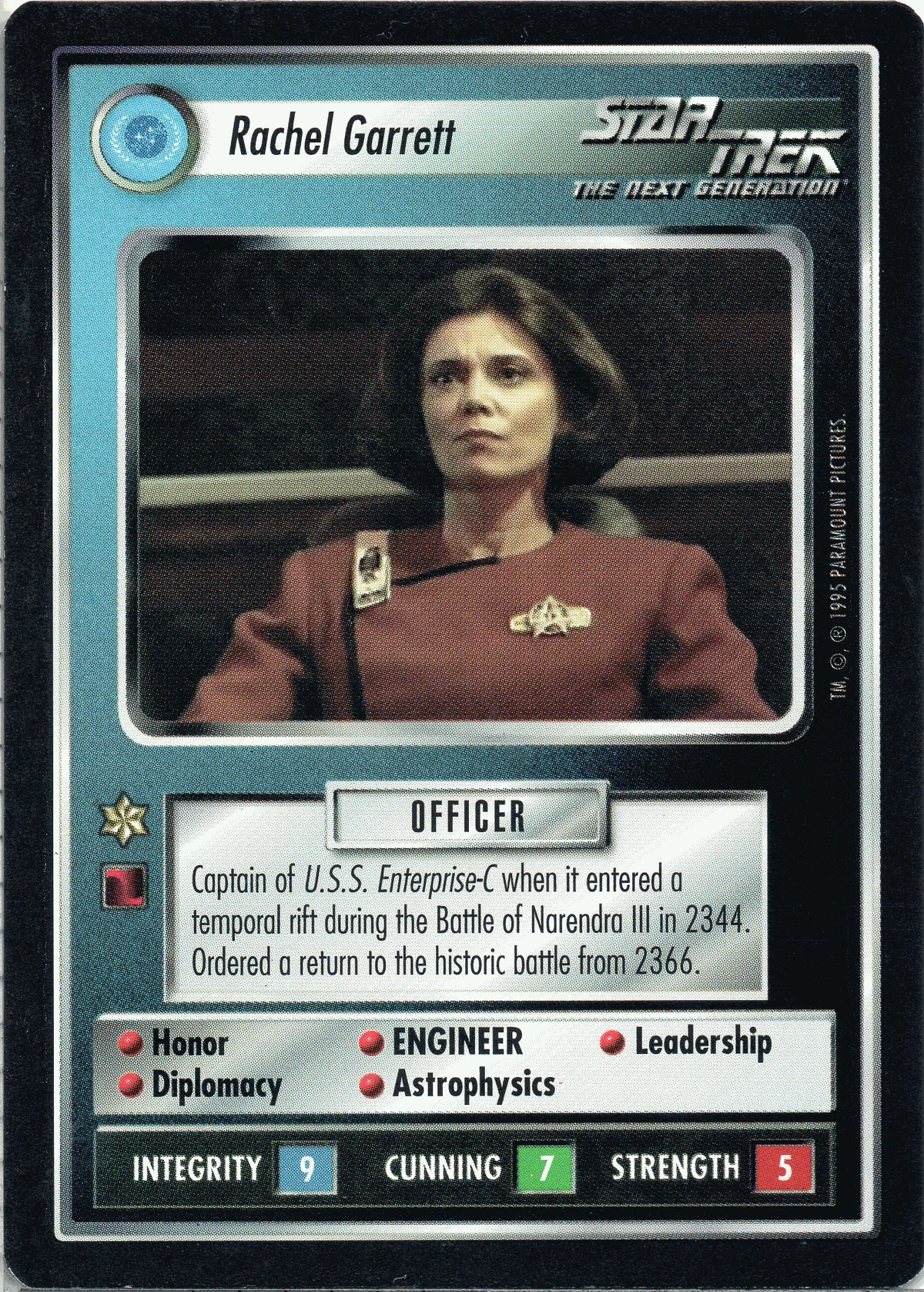 Rachel Garrett (AU) | CardGuide Wiki | Fandom