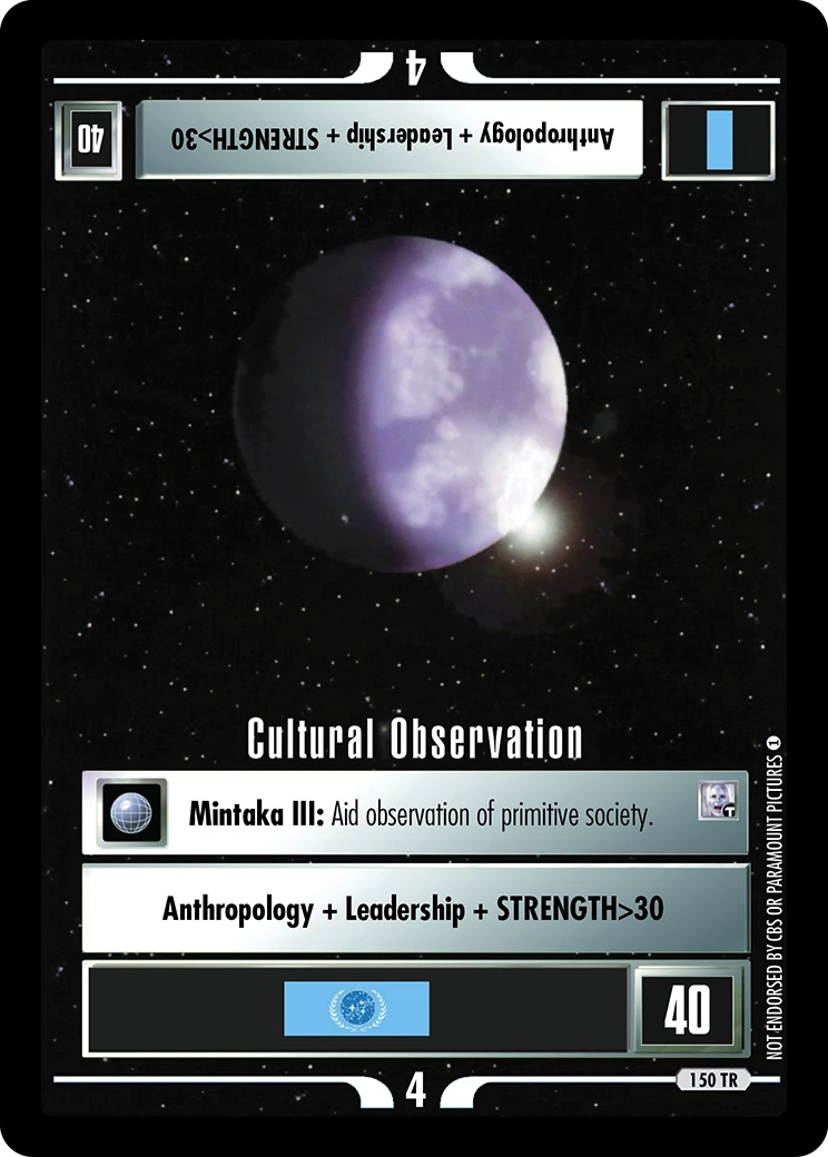 Cultural Observation (PT) | CardGuide Wiki | Fandom