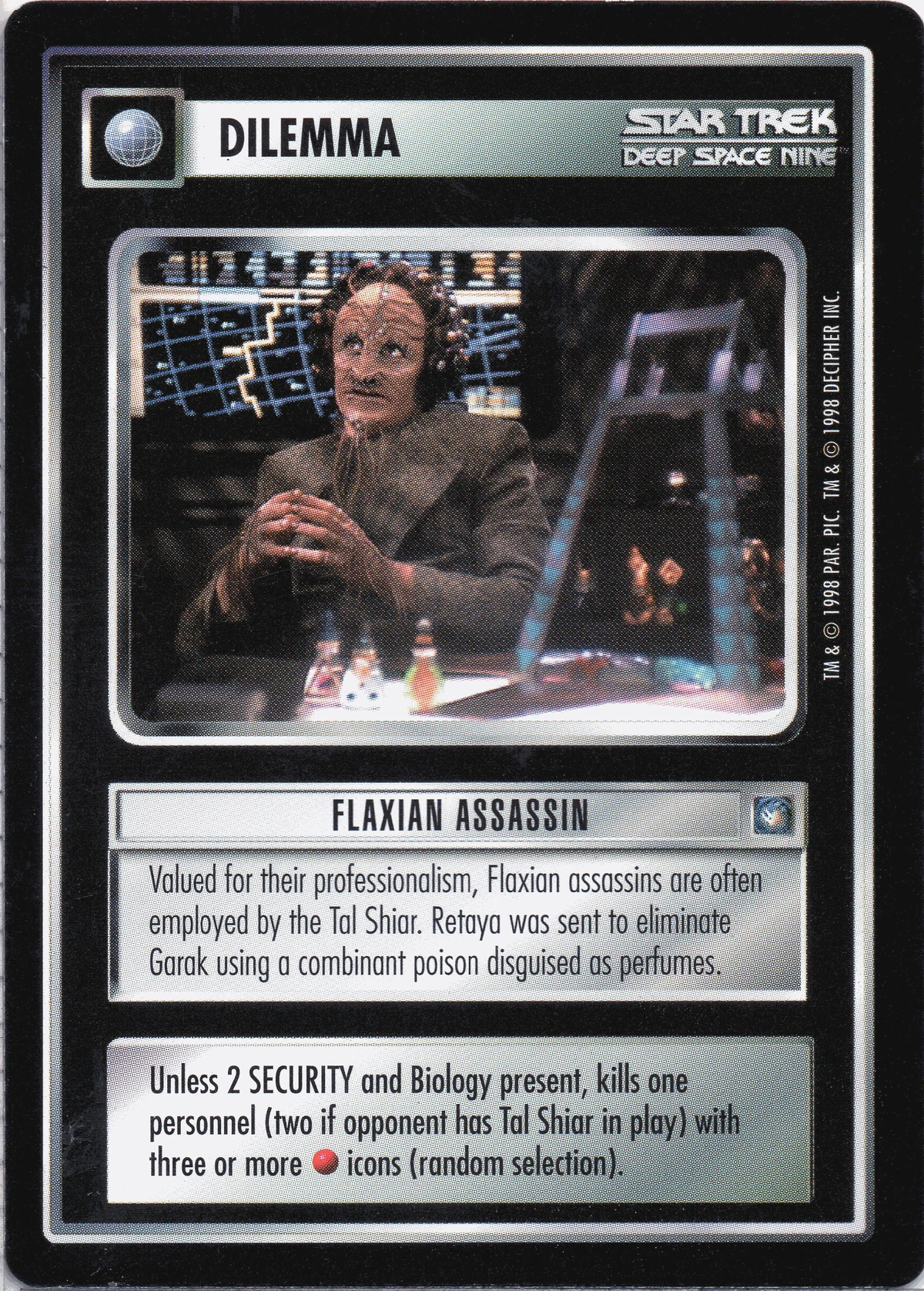 Flaxian Assassin (DS9) | CardGuide Wiki | Fandom
