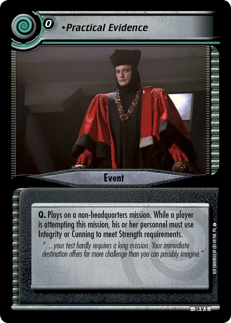 Practical Evidence (ST50) | CardGuide Wiki | Fandom