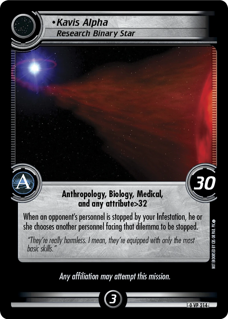 Kavis Alpha - Research Binary Star (VP) | CardGuide Wiki | Fandom