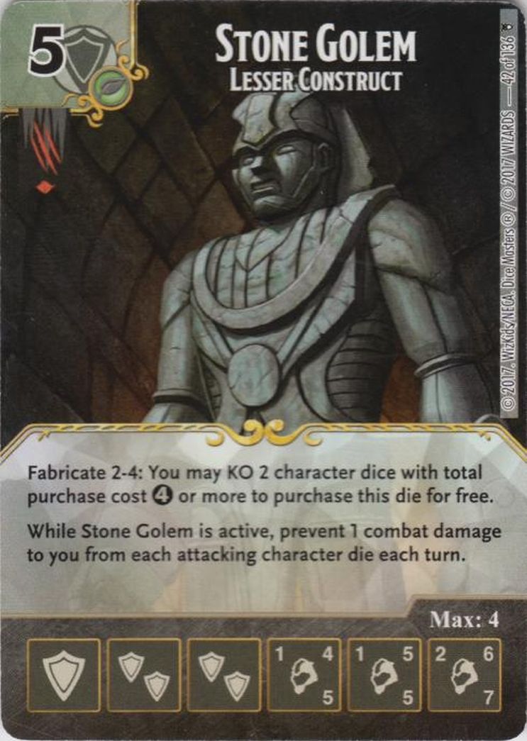 Stone Golem Lesser Construct Toa Cardguide Wiki Fandom