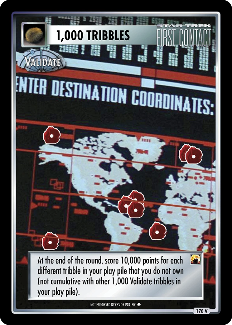 1,000 Tribbles - Validate (BBR) | CardGuide Wiki | Fandom