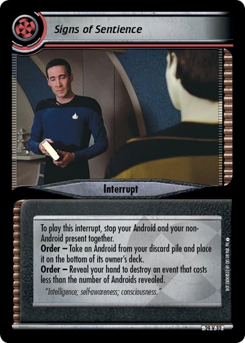 Signs of Sentience (US) | CardGuide Wiki | Fandom