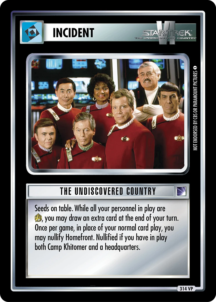 The Undiscovered Country (VP) | CardGuide Wiki | Fandom