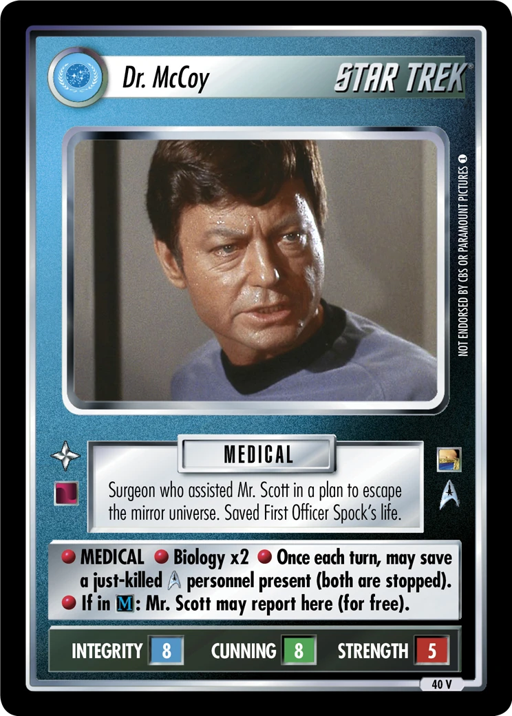 Dr. McCoy (TtLG) | CardGuide Wiki | Fandom