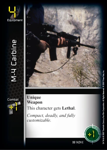 M-4 Carbine (D0) (Elite) | CardGuide Wiki | Fandom
