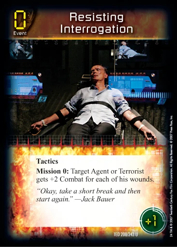 Resisting Interrogation (1E) | CardGuide Wiki | Fandom