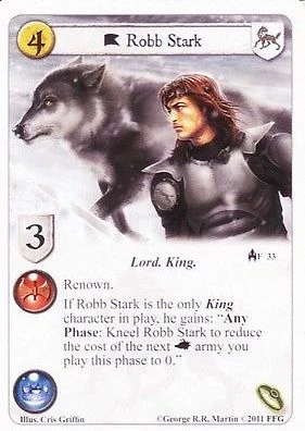Robb Stark (KotS) (RV) | CardGuide Wiki | Fandom