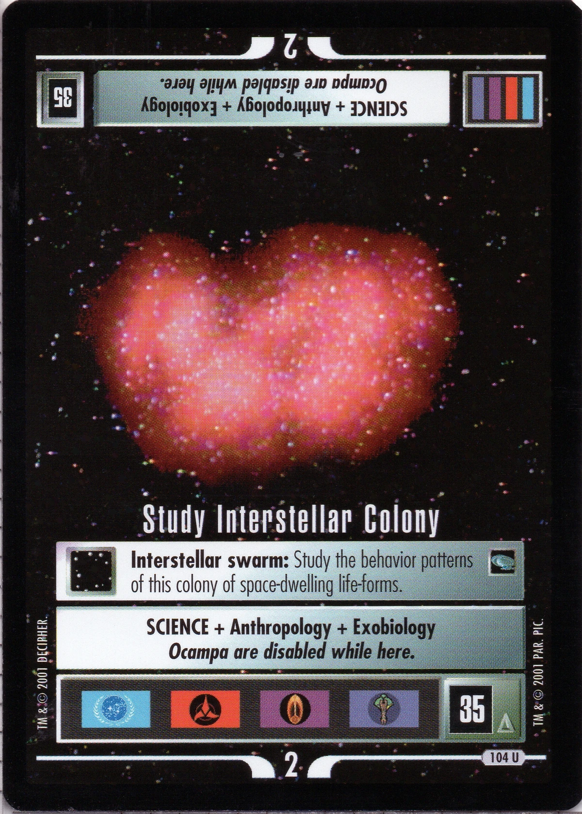 Study Interstellar Colony (VOY) | CardGuide Wiki | Fandom
