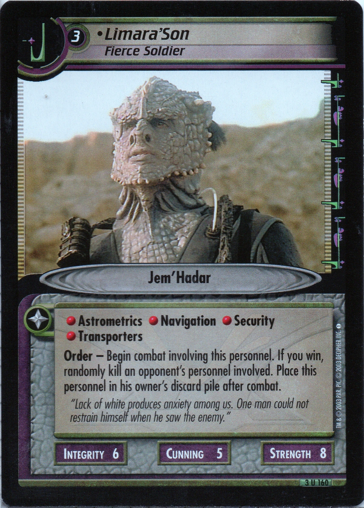 Limara'Son - Fierce Soldier (CtA) | CardGuide Wiki | Fandom