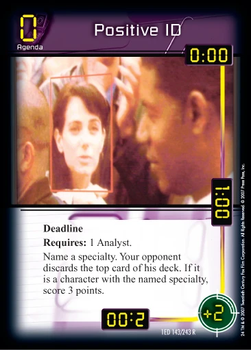 Positive ID (1E) | CardGuide Wiki | Fandom