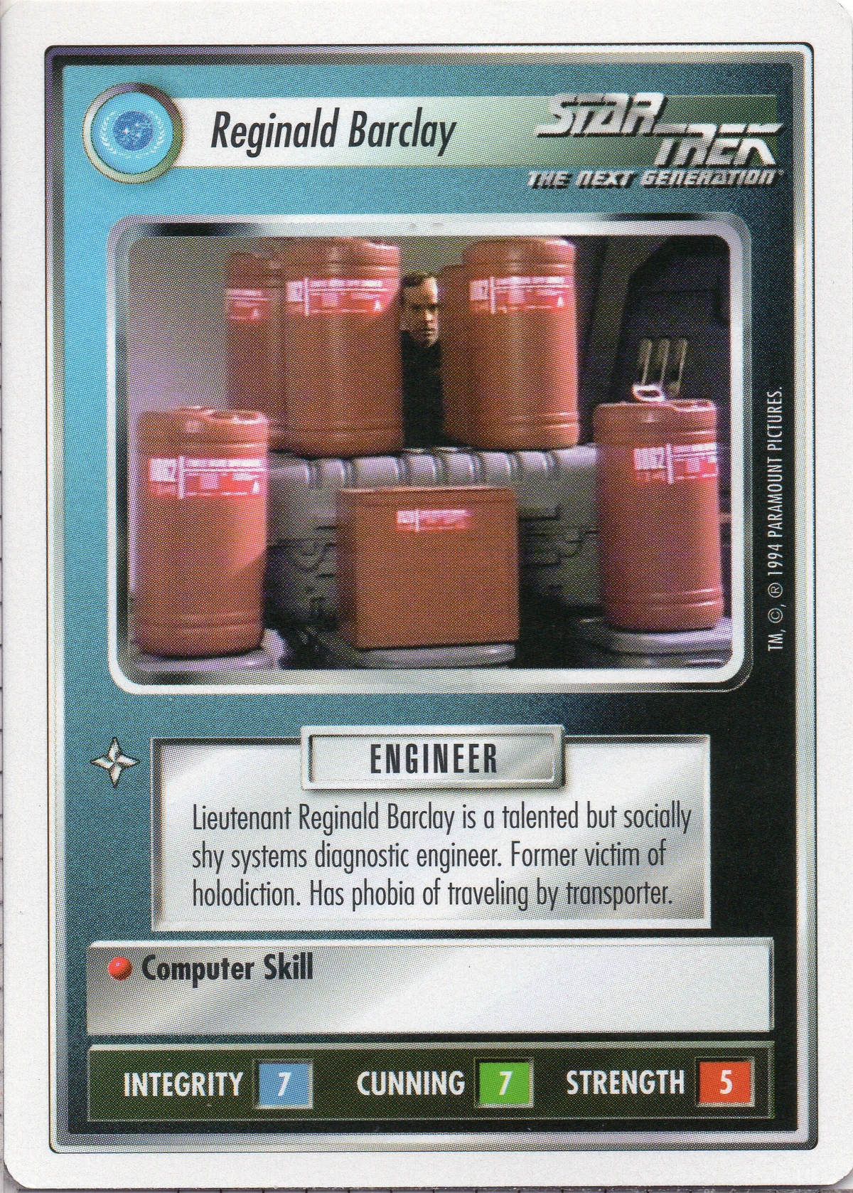 Reginald Barclay (PU94) | CardGuide Wiki | Fandom