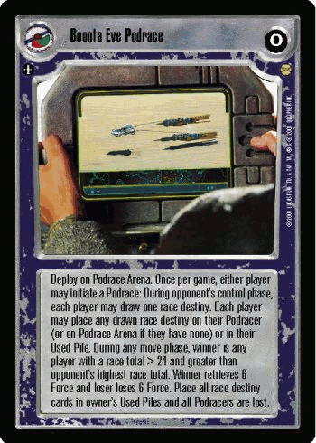 Boonta Eve Podrace (TT) (light) | CardGuide Wiki | Fandom