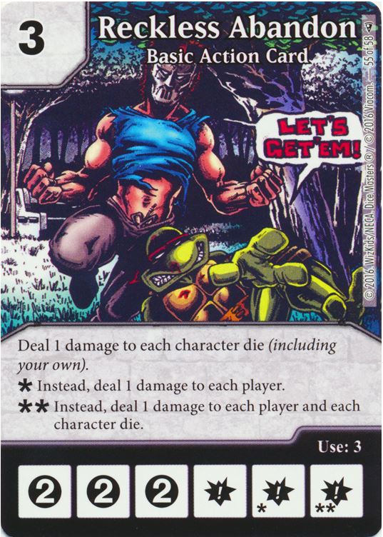 Reckless Abandon Basic Action Card Tmnt Cardguide Wiki Fandom