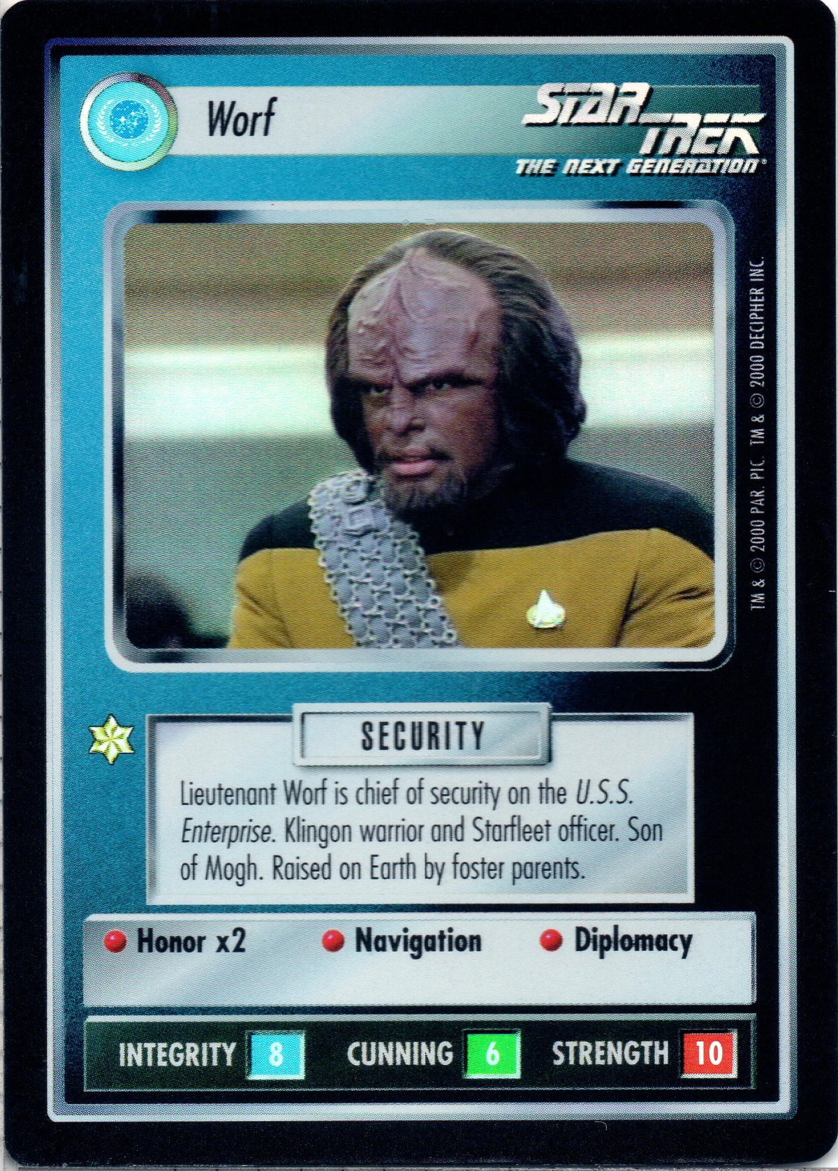 Worf (Reflections) | CardGuide Wiki | Fandom