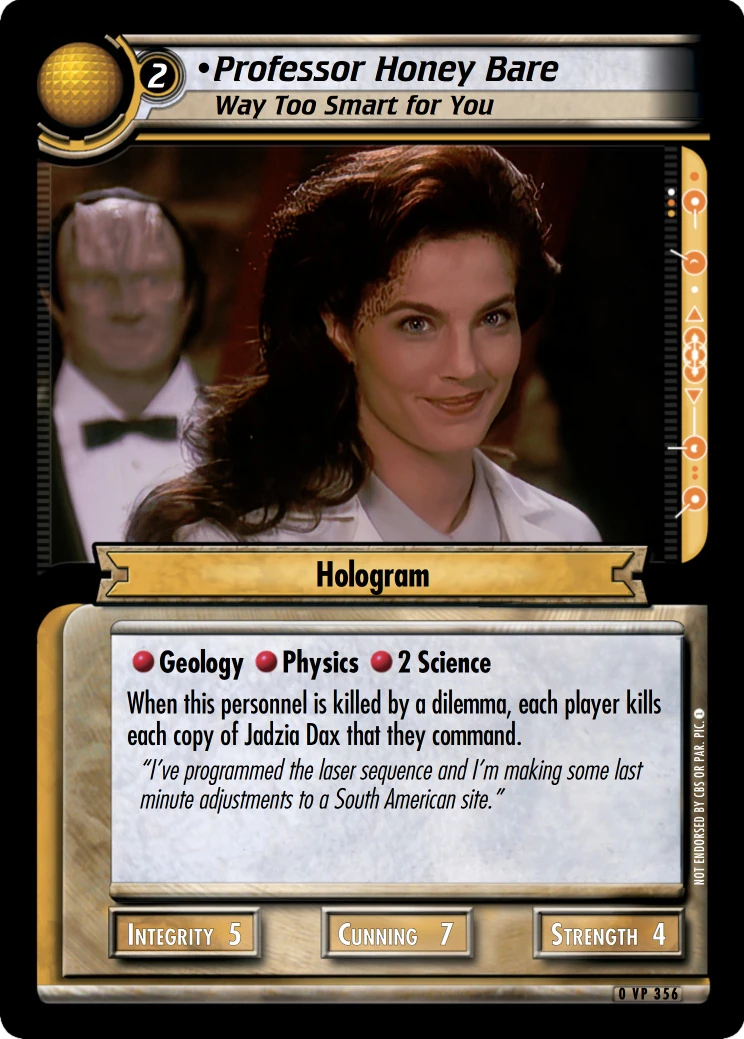 Professor Honey Bare - Way Too Smart for You (Errata) (VP) | CardGuide ...