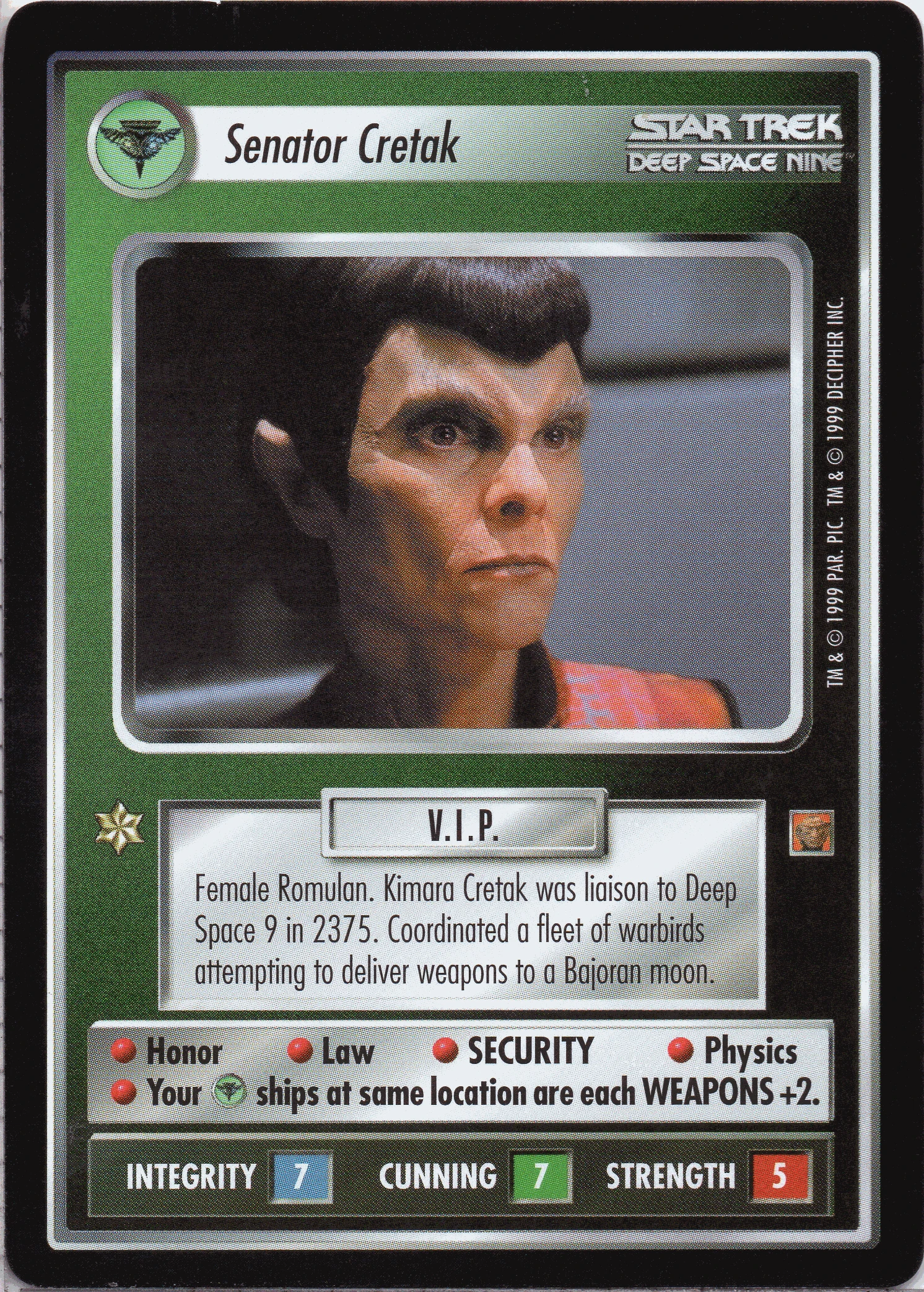 Senator Cretak (RoA) | CardGuide Wiki | Fandom