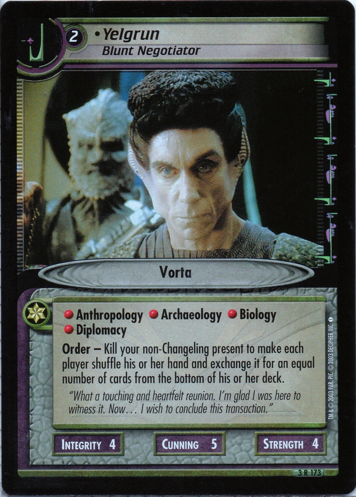 Yelgrun - Blunt Negotiator (CtA) | CardGuide Wiki | Fandom