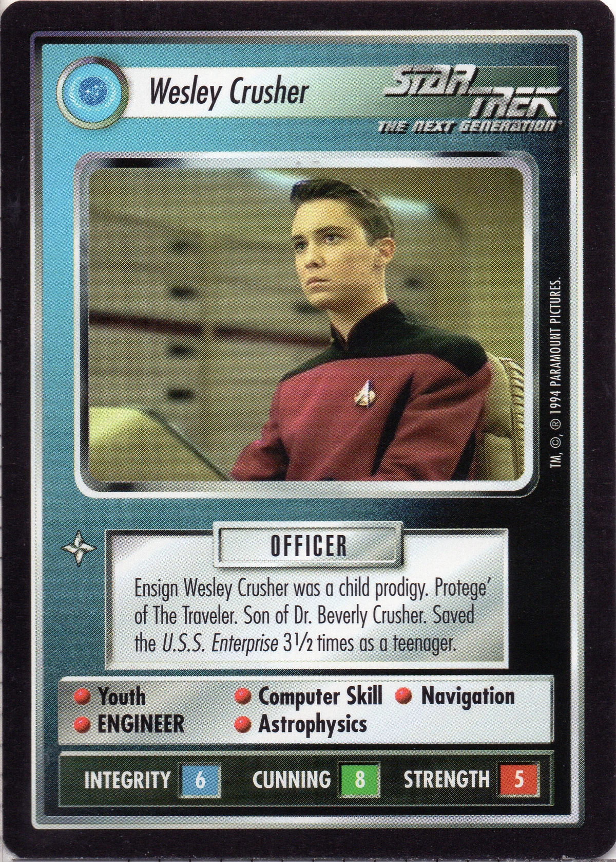 Wesley Crusher | CardGuide Wiki | Fandom