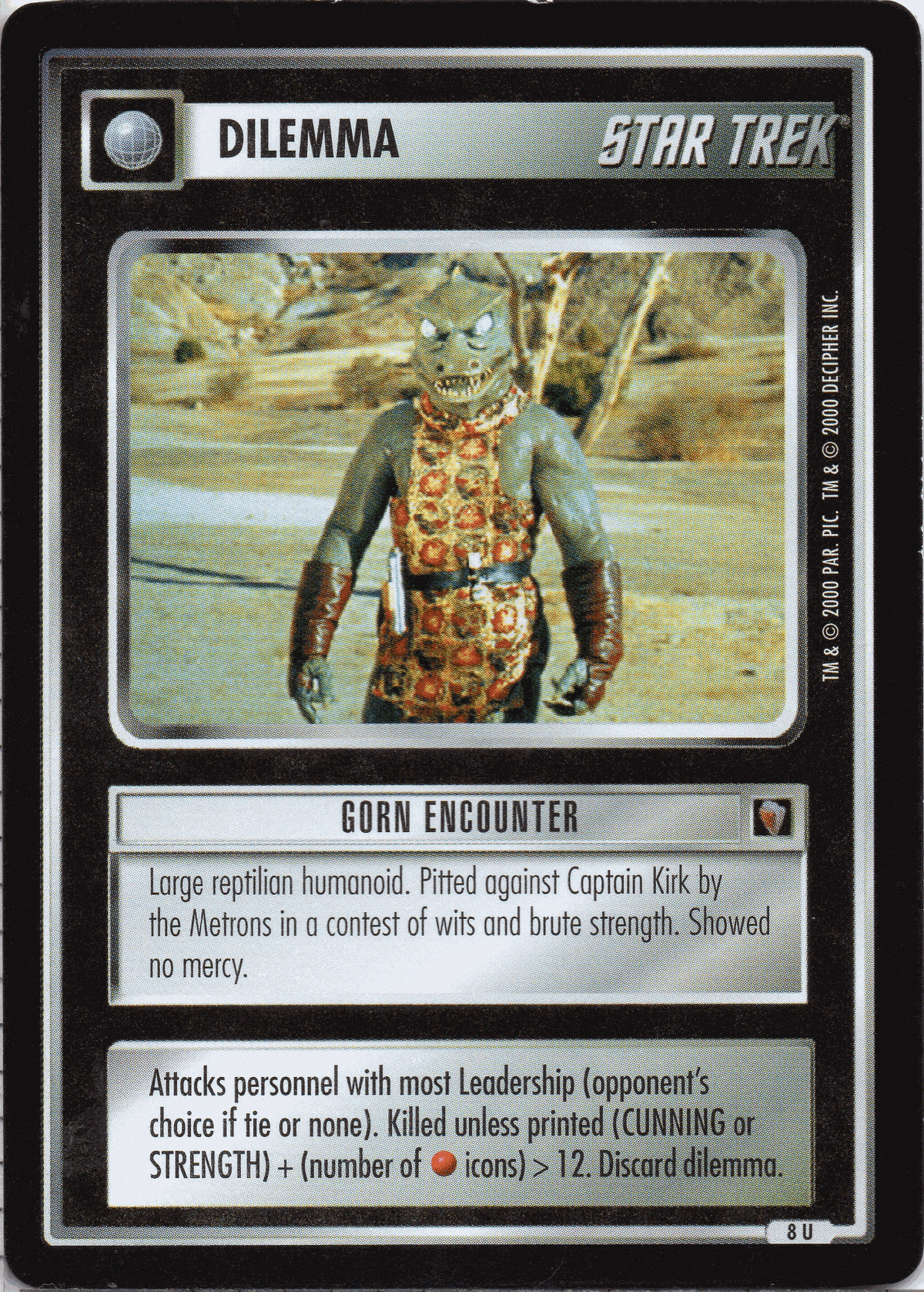 Gorn Encounter Mm Cardguide Wiki Fandom