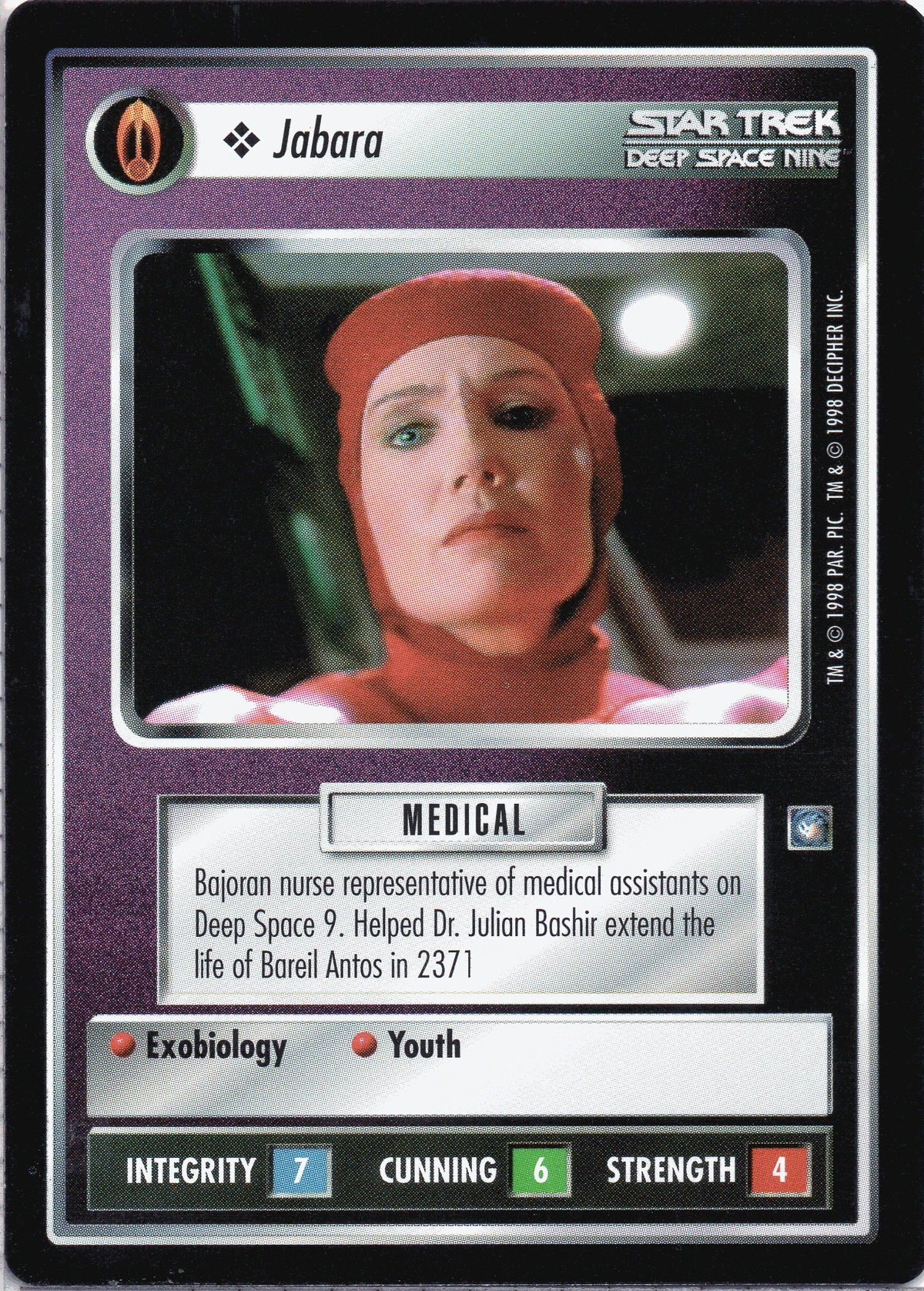 Jabara (DS9) | CardGuide Wiki | Fandom
