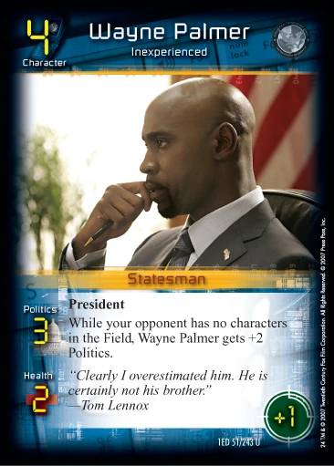 Wayne Palmer | CardGuide Wiki | Fandom