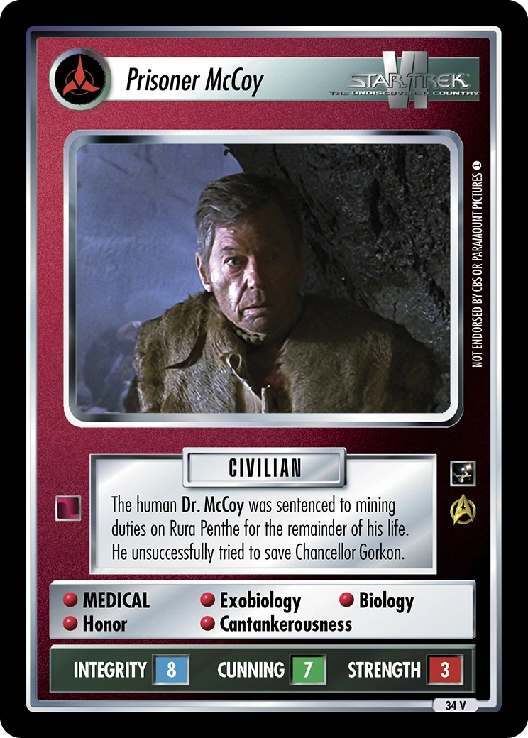 Prisoner McCoy (SSttR) | CardGuide Wiki | Fandom
