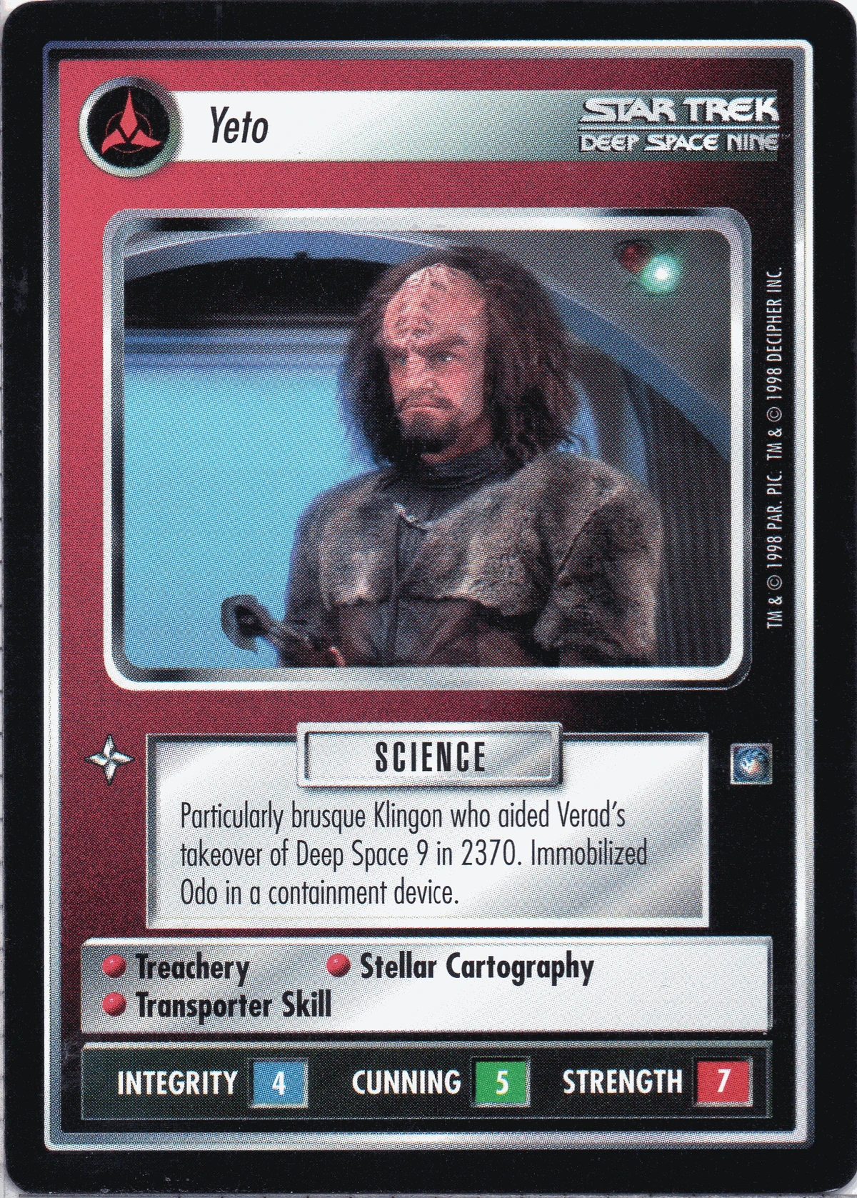 Yeto (DS9) | CardGuide Wiki | Fandom