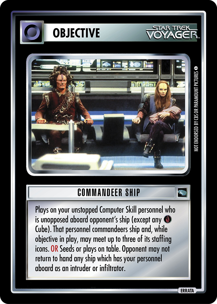 Commandeer Ship Errata Voy Cardguide Wiki Fandom