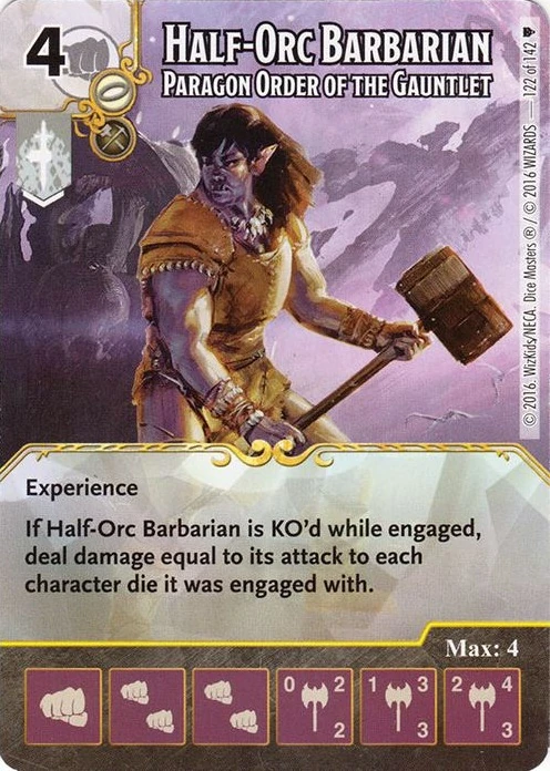 Half-Orc Barbarian - Paragon Order of the Gauntlet (FUS) | CardGuide ...