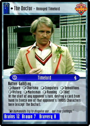 The Doctor (5) - Annoyed Timelord (IE) | CardGuide Wiki | Fandom