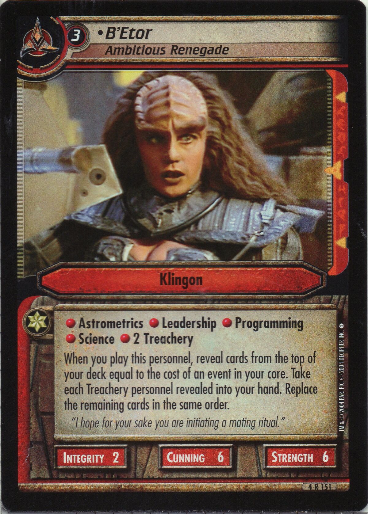 Betor Ambitious Renegade Ne Cardguide Wiki Fandom