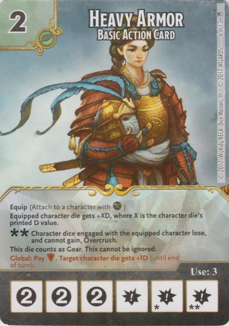 Heavy Armor Basic Action Card Toa Cardguide Wiki Fandom
