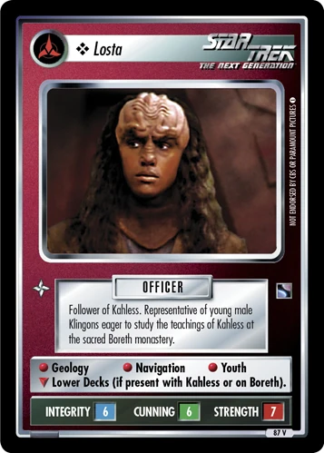 Losta (TNG) | CardGuide Wiki | Fandom