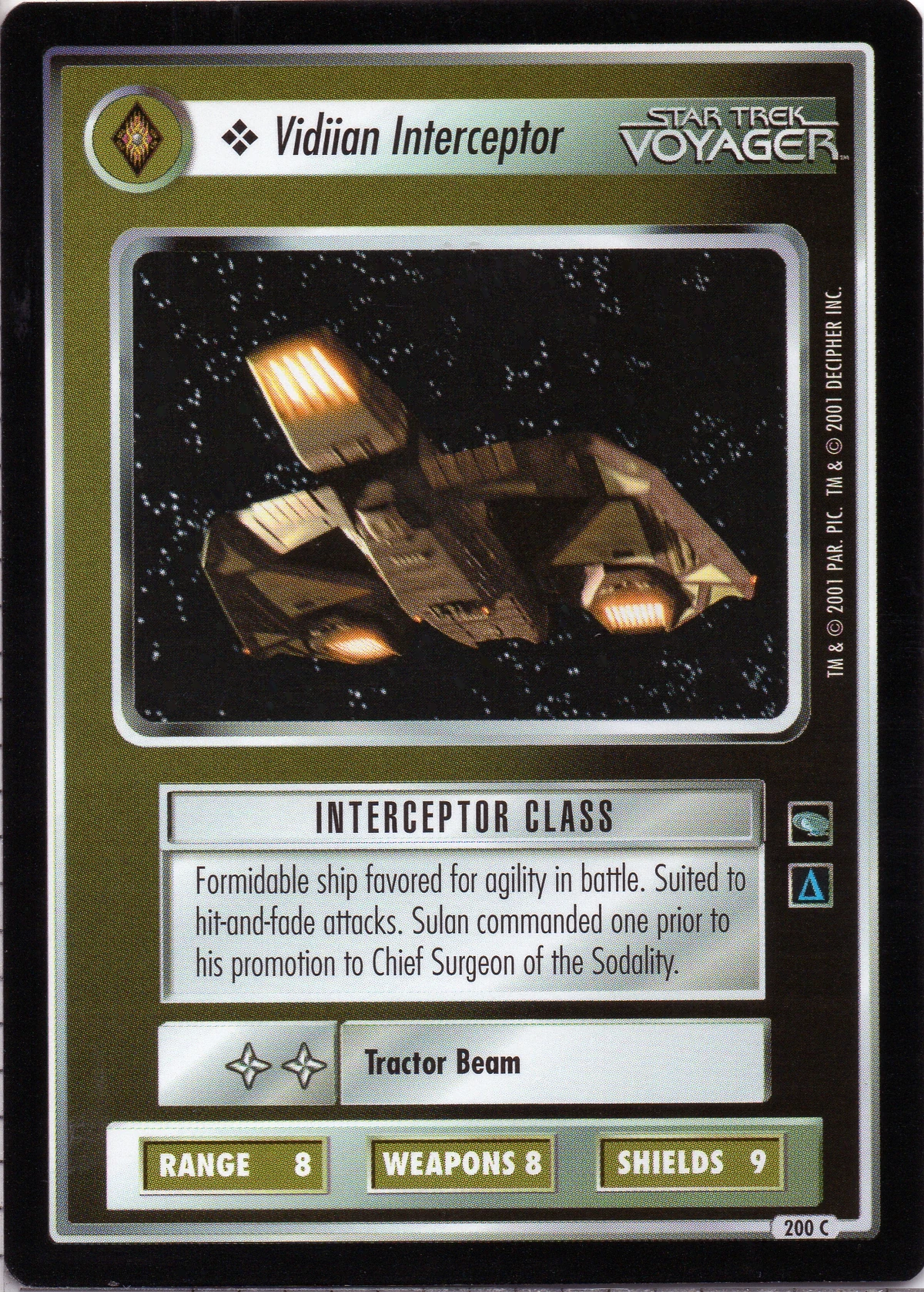 Vidiian Interceptor (VOY) | CardGuide Wiki | Fandom