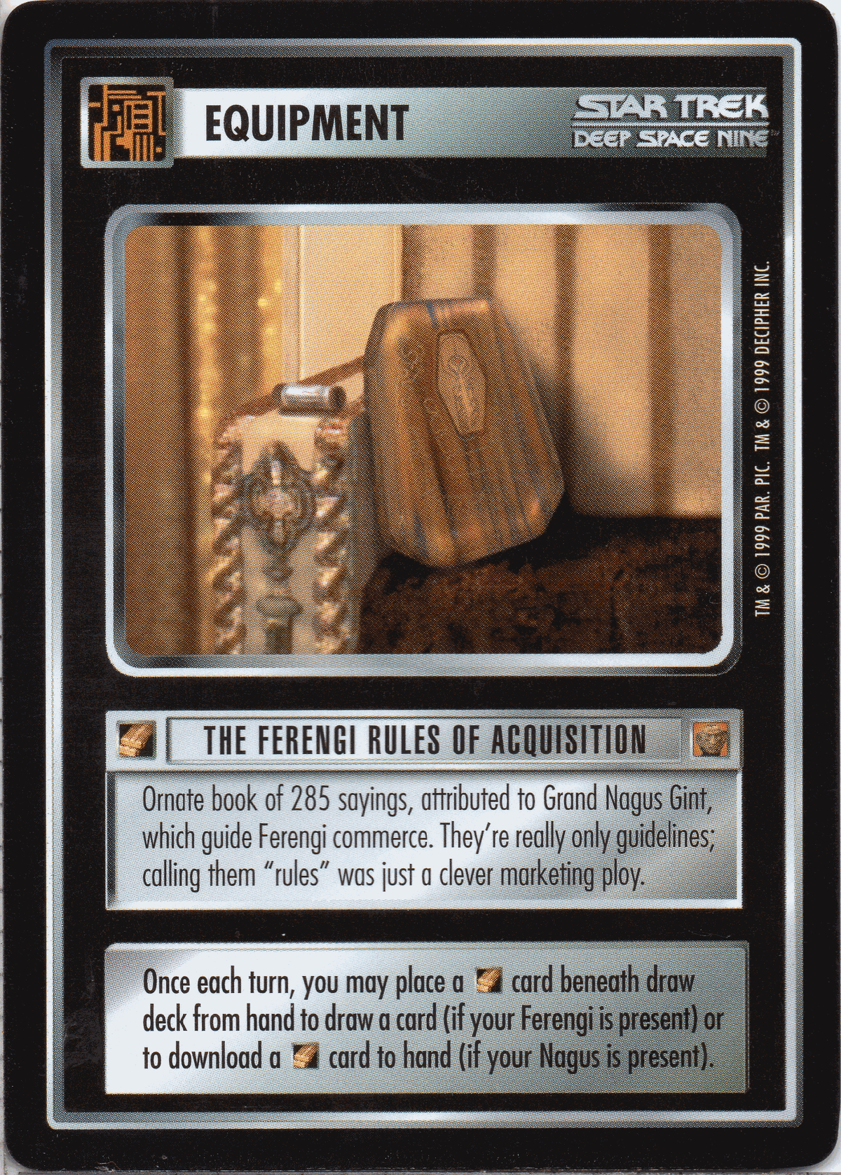 The Ferengi Rules Of Acquisition Roa Cardguide Wiki Fandom