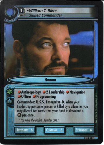 William T. Riker - Skilled Commander (DM) | CardGuide Wiki | Fandom