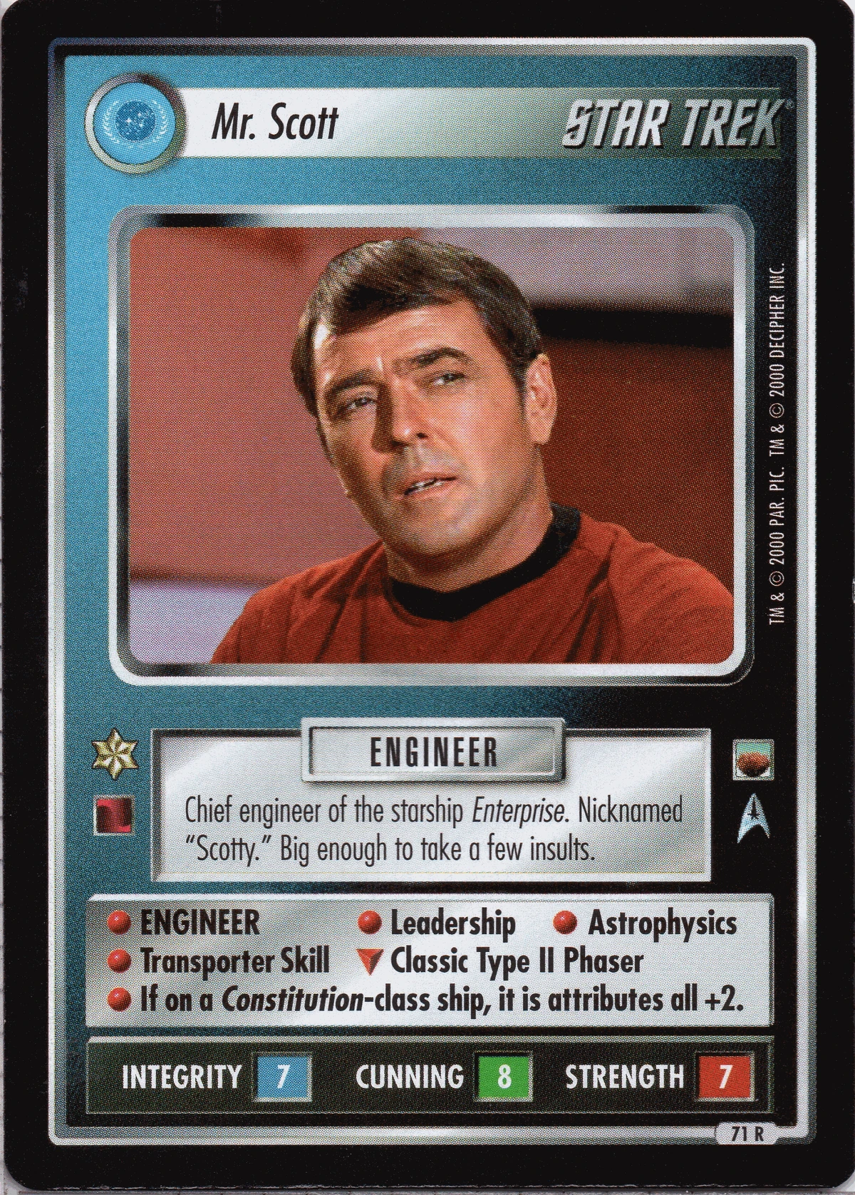 Mr. Scott (TTWT) | CardGuide Wiki | Fandom