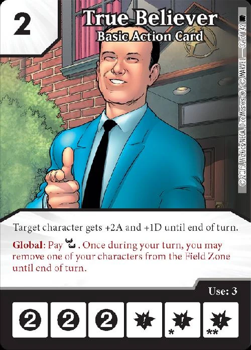 True Believer - Basic Action Card (TASM) | CardGuide Wiki | Fandom