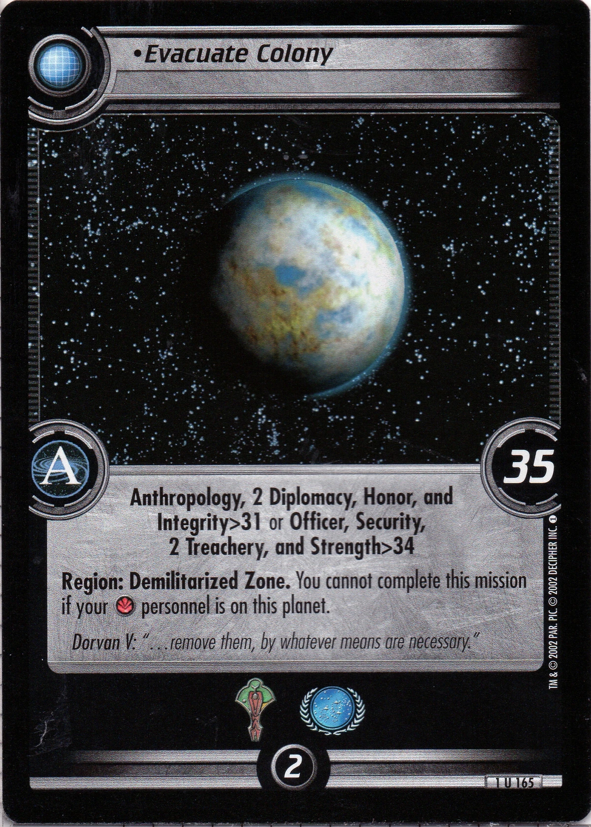 Evacuate Colony (2E) | CardGuide Wiki | Fandom